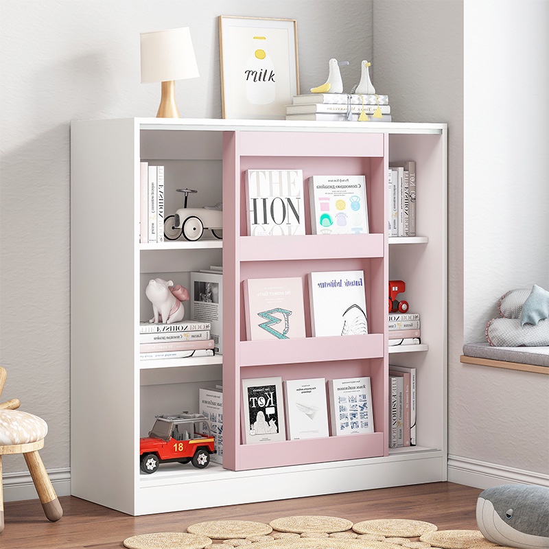 Colorful Kids Landing Bookshelf & Cute Bookcase Shelf Storage Cabinet ...