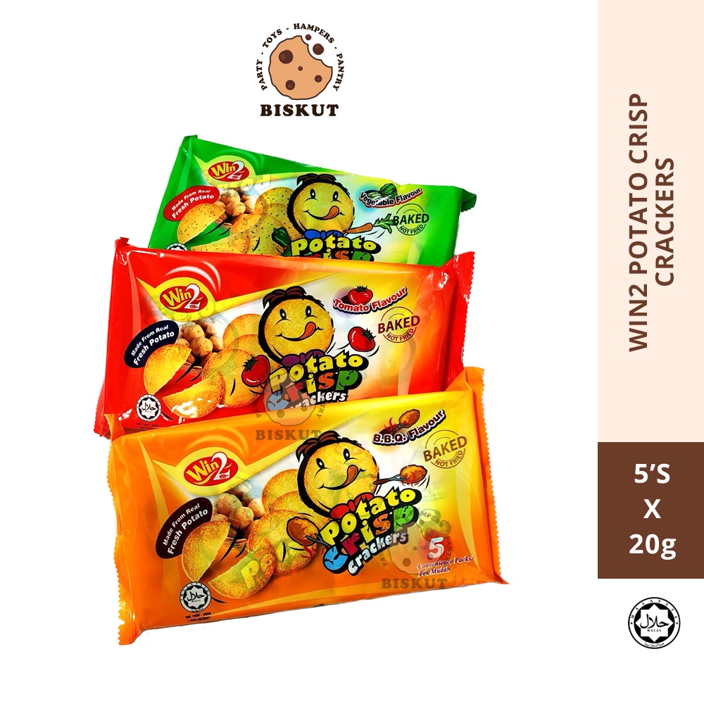 Win2 Potato Crisp Crackers (5x20g) | Shopee Malaysia
