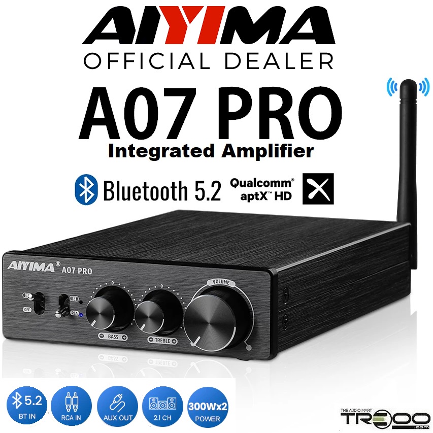AIYIMA A07 Pro Wireless Bluetooth Receiver/Streamer Hi-Fi Integrated ...