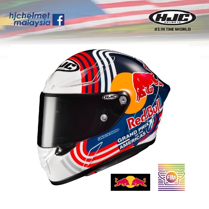 HJC RPHA 1 Full Face Racing Helmet - Red Bull Austin (Limited Edition ...