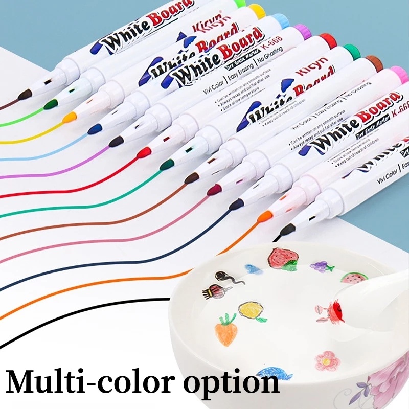 HOT 8/12pcs Children's Magical Water Painting Pen Floating Doodle Pen ...