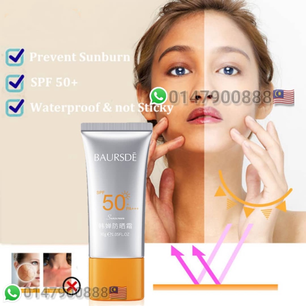 Sunscreen Whitening Sun Cream SPF 50 Facial Body Skin Protective Cream ...