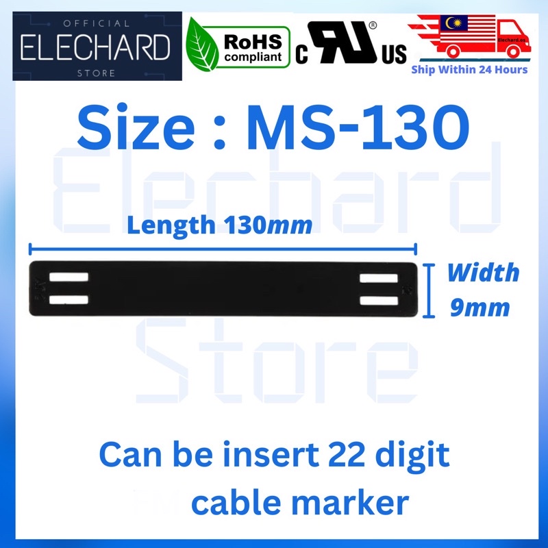 Nylon Cable Marker Strip Width 9mm EC-J FM-1 Numbering Alphabets Symbol ...