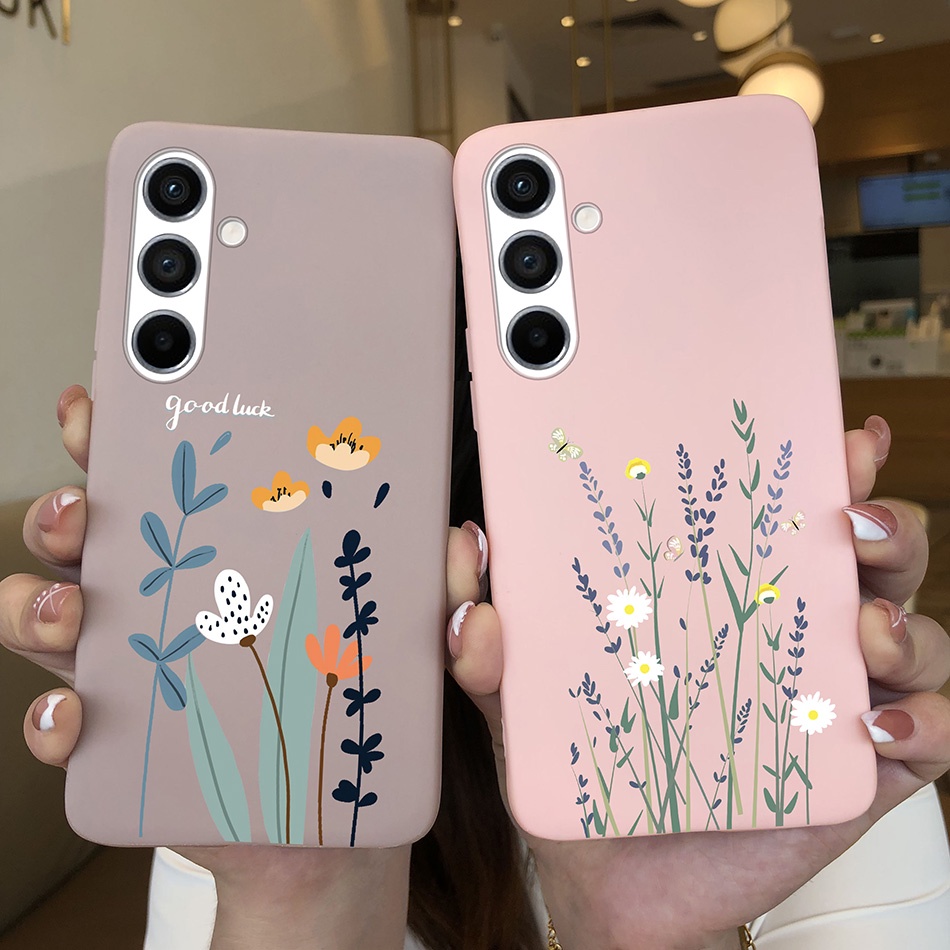 Casing For Samsung Galaxy A54 5G Cover Soft TPU Case Daisy Flower ...