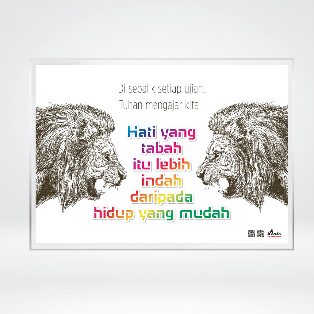 Poster Kata-kata Motivasi [A4 Laminated Poster] Positif Mutiara Hikmah ...
