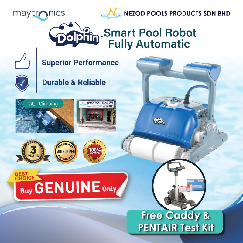 MAYTRONICS DOLPHIN M400 WONDER BRUSH FOR UP TO 15M POOL - NEZOD POOLS ...