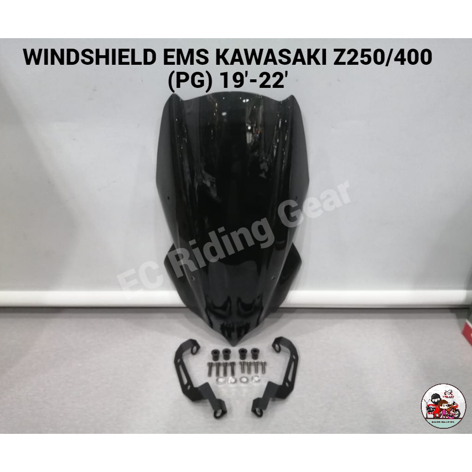 WINDSHIELD EMS KAWASAKI Z250 (PG) 2019 2020 2021 2022 | Shopee Malaysia