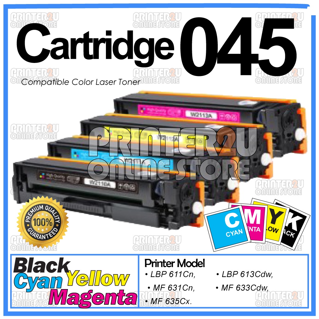 Compatible Canon Cartridge 045H 045 LBP611cn LBP611 LBP613cdw LBP613 MF631Cn MF631 MF633Cdw ...