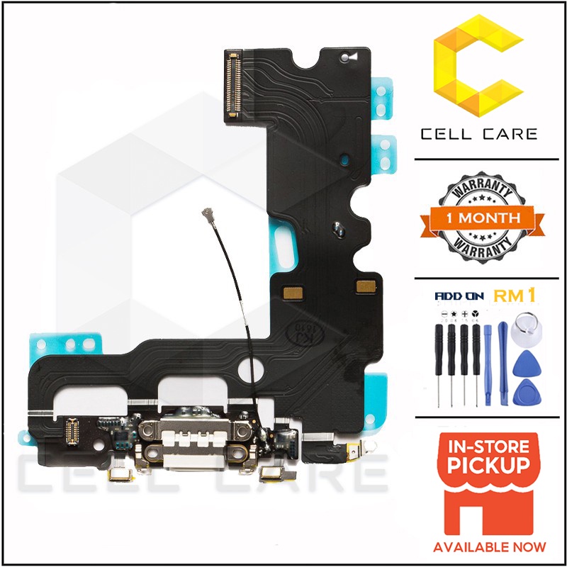 Charging Board USB Port Flex Cable Ribbon Compatible For IP 7 / IP 7 ...