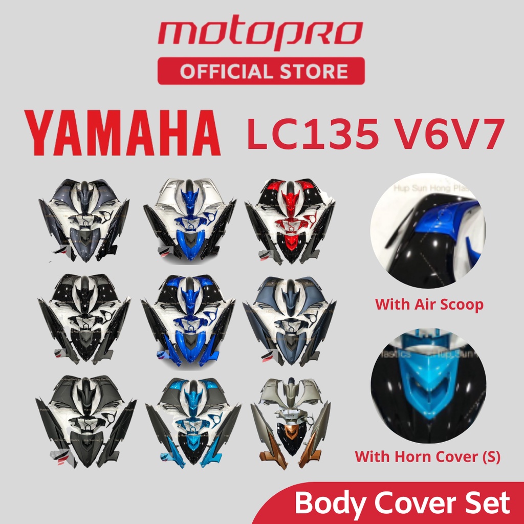 YAMAHA 135LC V6 V7 4 Stroke Body Cover Set Body Kit Color Part Parts ...