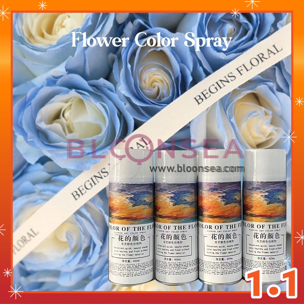 450ml Flower Color Spray Floral Colour Change Paint Lab Fresh Soap Baby ...