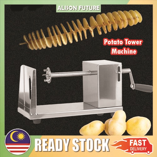 Manual Cyclone Potato Tower Maker Stainless Steel Household Hand ...