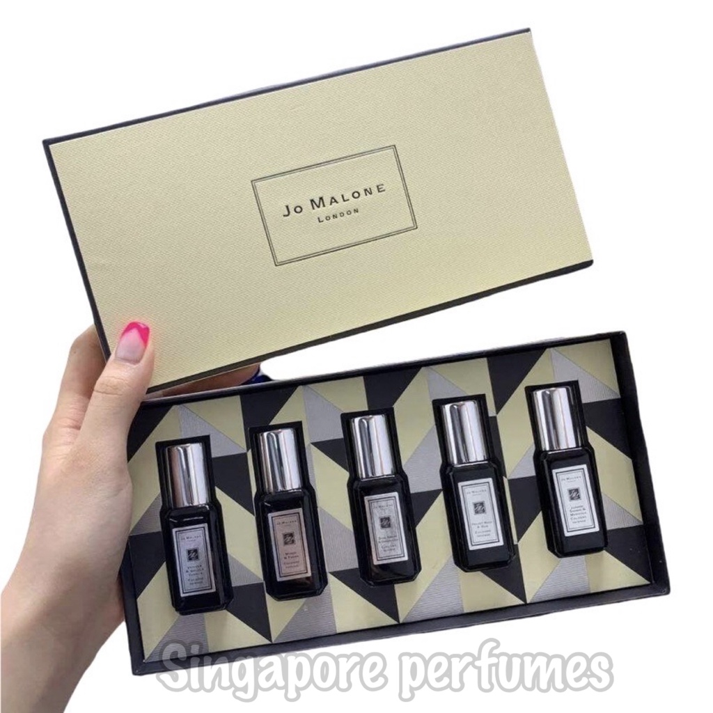 Jo Malone Cologne Intense 5in1 Gift Set ( 5 x 9ml ) Black Bottle (Original) | Shopee Malaysia