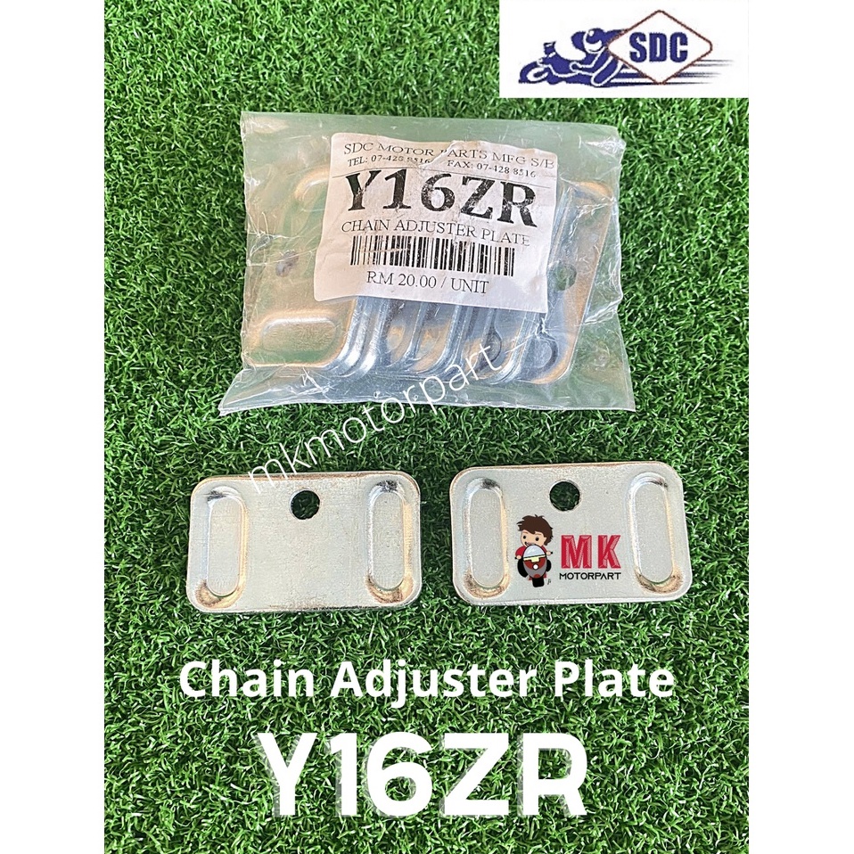 (2Pcs) PLATE Chain Adjuster Yamaha Y16zR / LC155 Exciter Ysuku [ Y16 ...