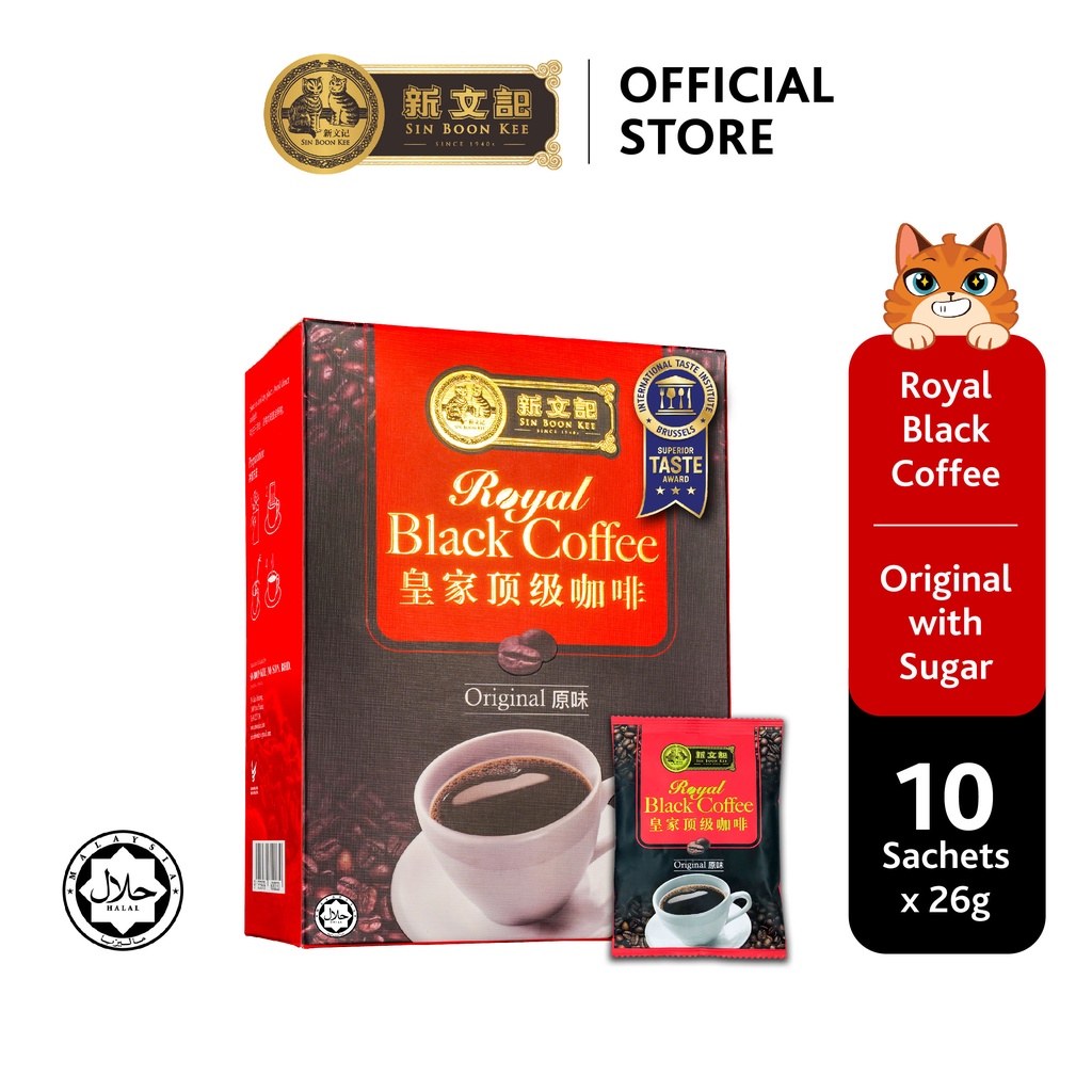[ HALAL ] Sin Boon Kee Premium Royal Black Coffee ORIGINAL｜with Sugar ...