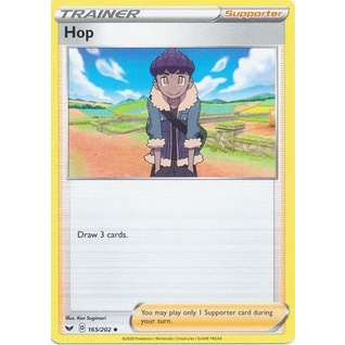 [Pokemon TCG Singles] Trainer Supporter : Hop - 165/202 - Uncommon ...