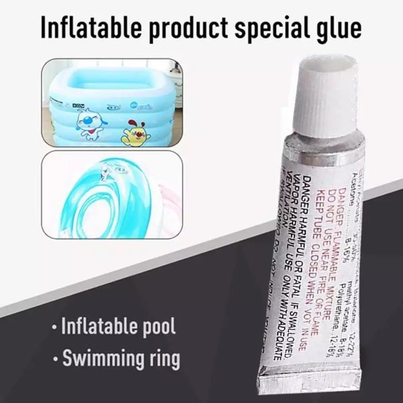 1 Tube Glue Repair Kit Glue Inflatable Repair Sticker Repair Patch ...
