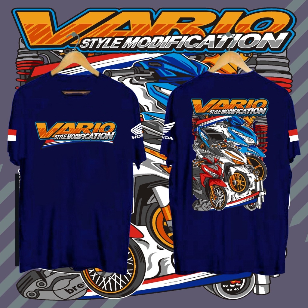 Vario STYLE MODIFICATION NAVY Men's T-Shirt | Simple, Dynamic, And ...