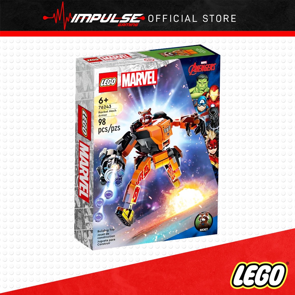 LEGO 76243 Marvel Super Heroes - Rocket Mech Armor | Shopee Malaysia