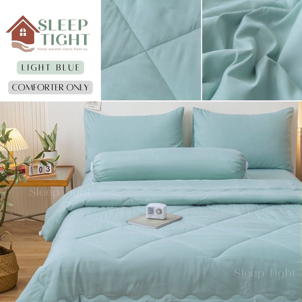 PLAIN COLOR COMFORTER | SELIMUT LEMBUT Single Queen High Quality ...