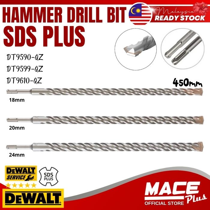 DEWALT SDS PLUS Extreme 450mm Hammer Concrete Cutter Drill Bit 18mm ...