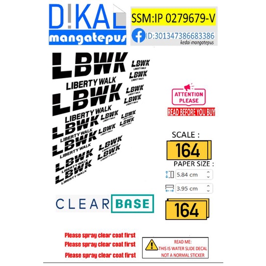 LBWK font logo universal decal 2pcs | Shopee Malaysia