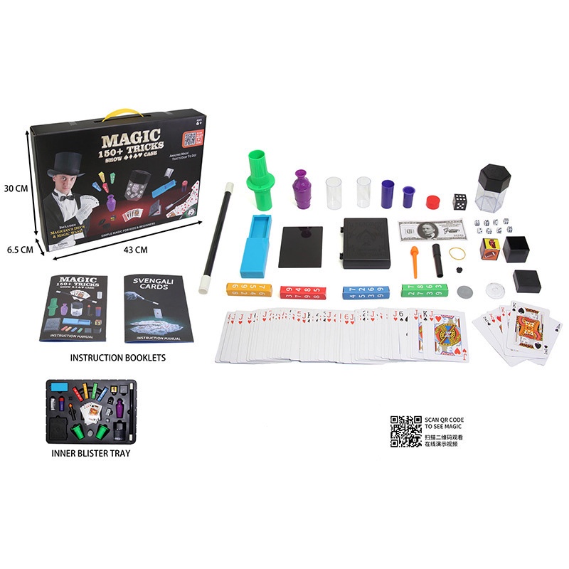 Amazing Magic Set Box 150 + Tricks Magic Case for Beginner Kid ...