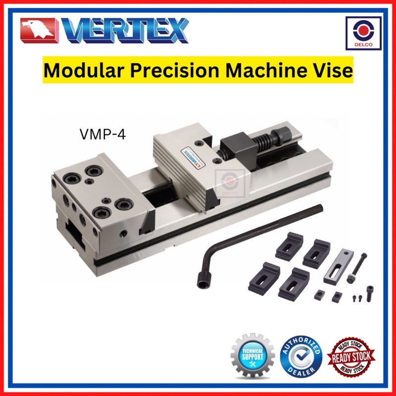 VERTEX TAIWAN VMP-4 100mm 4” Modular Precision Machine Vise high clamping pressure same height ...