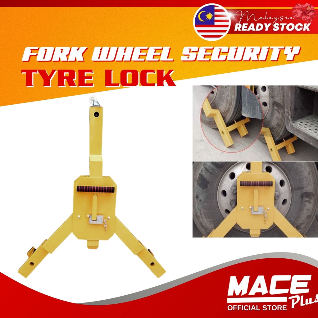 3 Fork Wheel Security Tyre Lock Clamp Car Truck Lorry ATV RV Anti-Theft ...