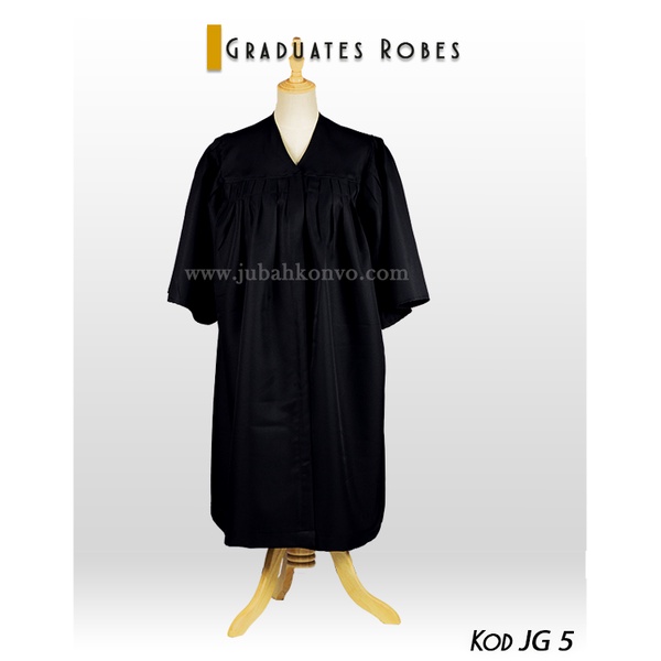 Guru Jubah Konvo Graduasi Plain Black Shopee Malaysia