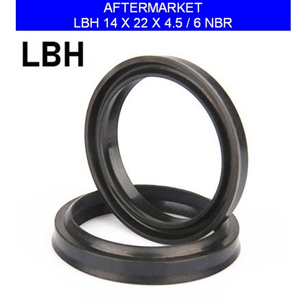Aftermarket Hydraulic Wiper Seal - LBH 14x22x4.5/6 NBR ( 14 x 22 x 4.5 ...
