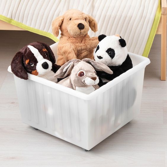 Ikea VESSLA Storage Crate With Castors, 39x39 cm | Shopee Malaysia