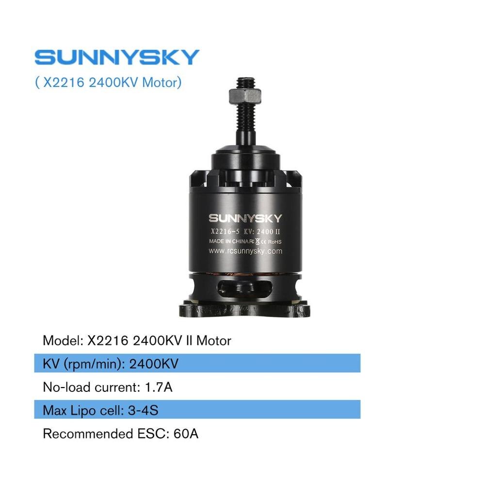 SUNNYSKY 2216 motor X2216 880KV 1100KV 1250KV 1400KV 1800KV 2400KV II 2 ...
