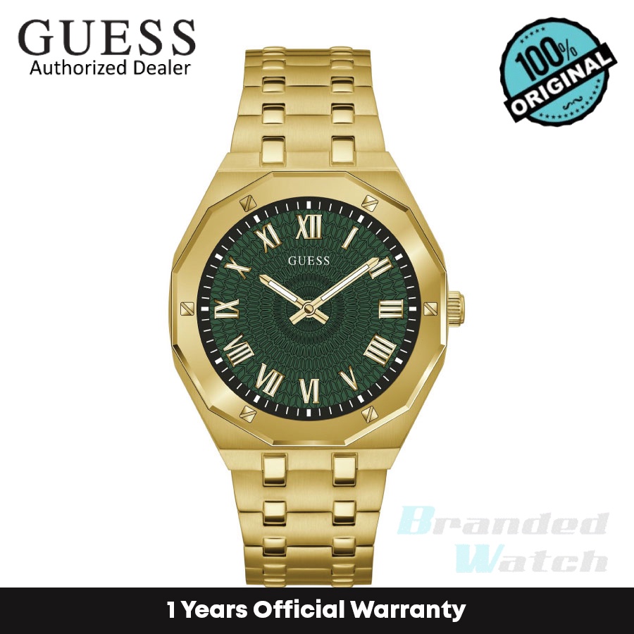 [Official Warranty] Guess GW0575G2 Men's Gold Tone Case Gold Tone ...
