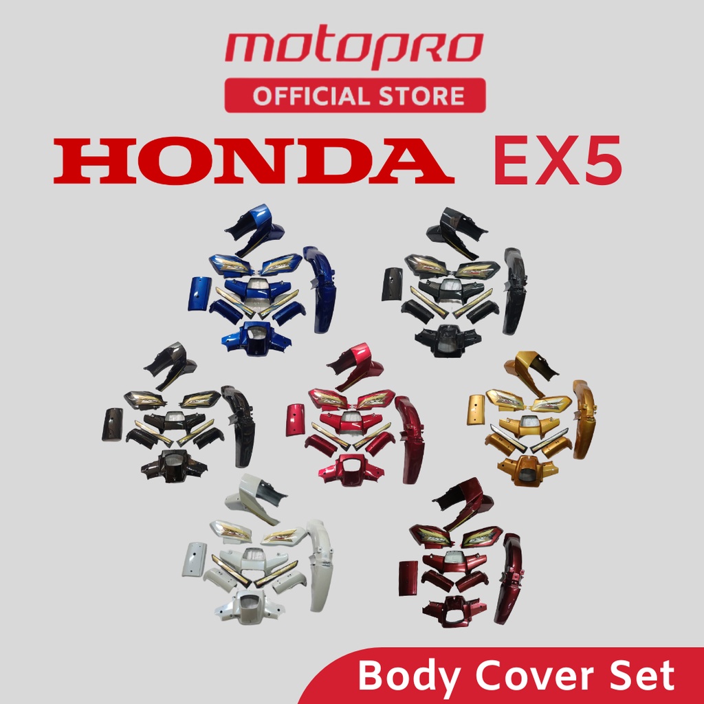 HONDA EX5 Dream High Power Full Body Cover Set Part Coverset Bodyset Siap Tampal Sticker Stripe ...