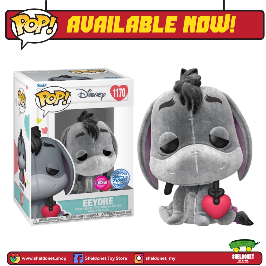Funko Pop! Disney: Winnie The Pooh - Eeyore With Heart (Flocked ...