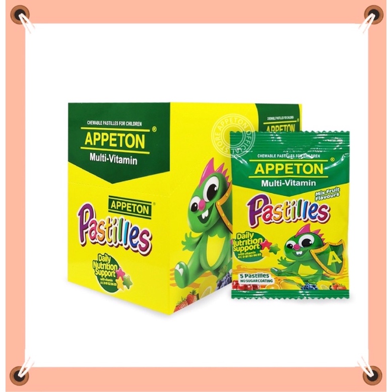 APPETON PASTILLES (MULTI-VITAMIN MIX FRUIT FLAVOURS 5'S) | Shopee Malaysia APPETON PASTILLES (MULTI-VITAMIN MIX FRUIT FLAVOURS 5'S) | Shopee Malaysia