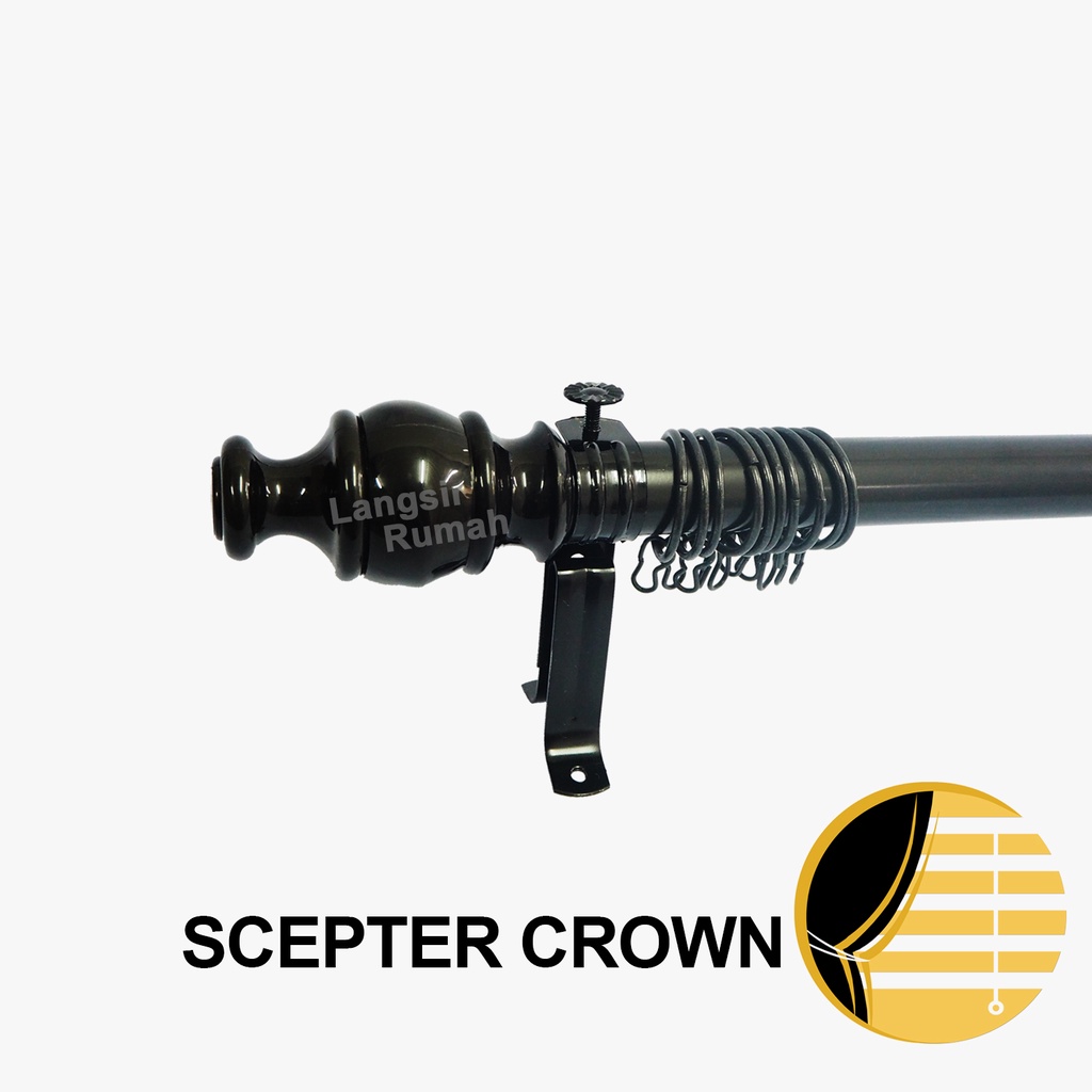 LANGSIR RUMAH CALISTA Aluminium Extendable Curtain Rod/Rod Langsir /Rod ...