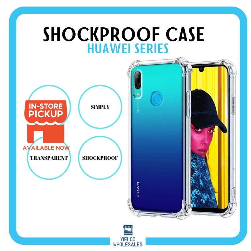 (FREE SCREEN PROTECTOR) HUAWEI SERIES Clear SHOCKPROOF Transparent Soft TPU Case Y90/Mate50 ...