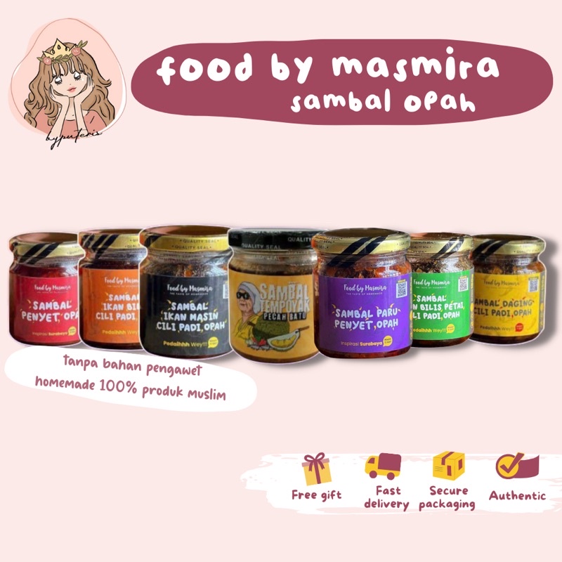 SAMBAL OPAH FOOD BY MASMIRA SAMBAL PETAI SAMBAL PARU SAMBAL IKAN MASIN ...