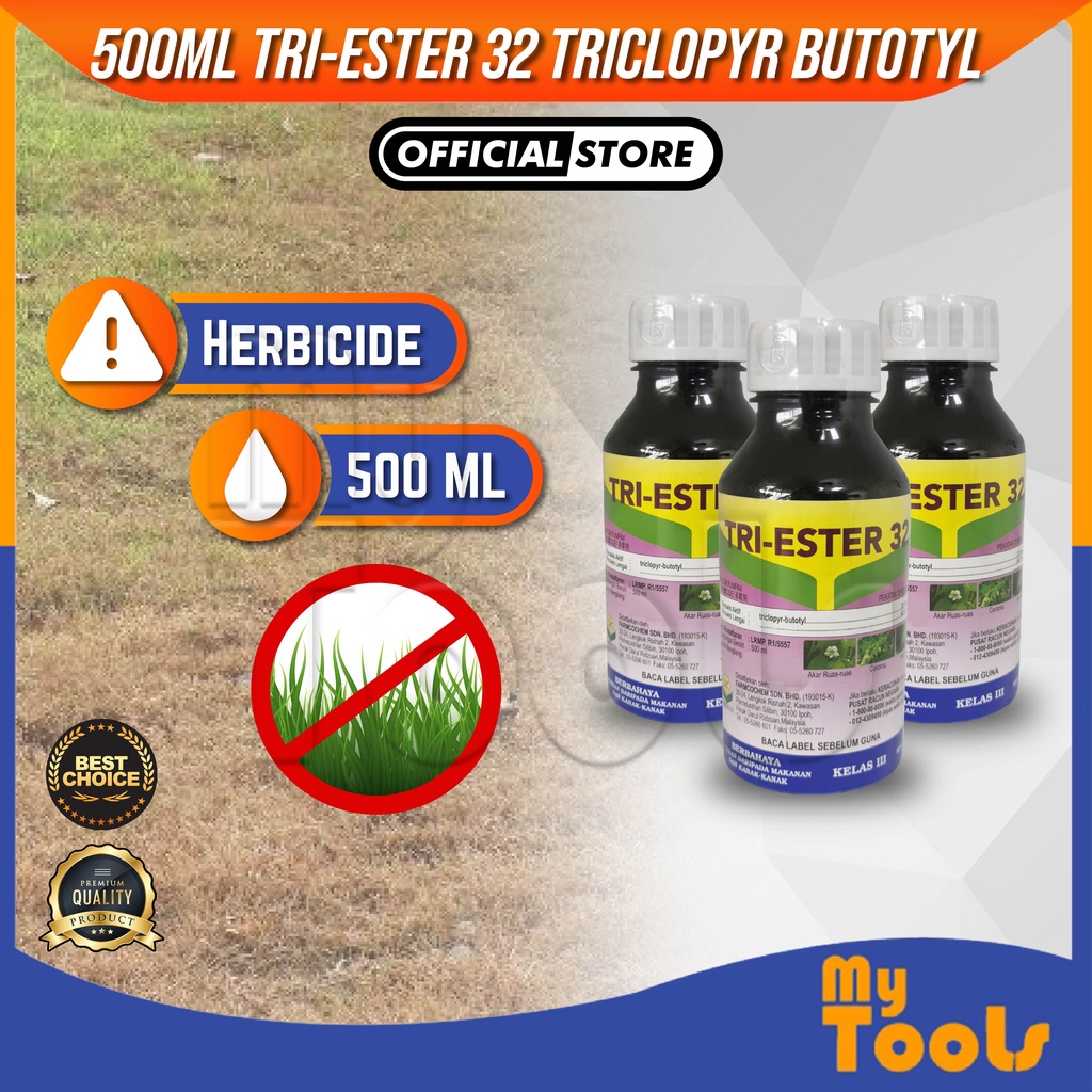 500ML Tri-Ester Triclopyr Butotyl 32% Herbicide Tree Killing Class 3 ...