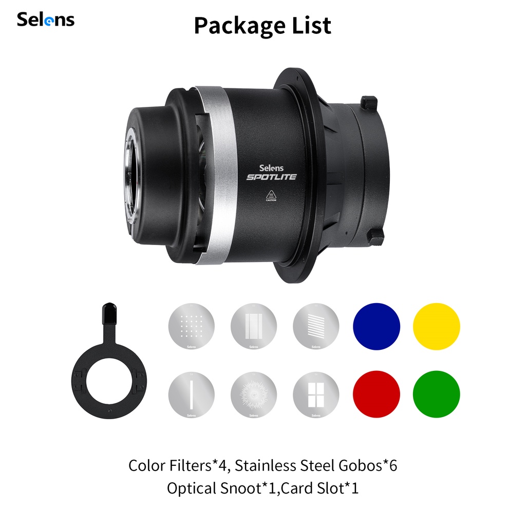Selens Bowens Mount Conical Snoot kit for Flash Speedlite/Strobe ...