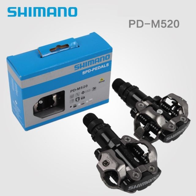 Shimano mountain bike PD-M520 MTB SPD Pedal (black) m520 | Shopee Malaysia