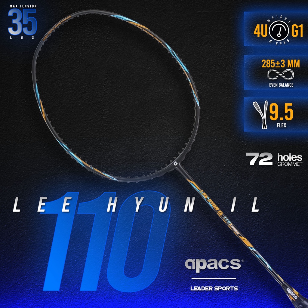 (FREE GIFTS) APACS BADMINTON RACKET LEE HYUN IL 110 | Shopee Malaysia
