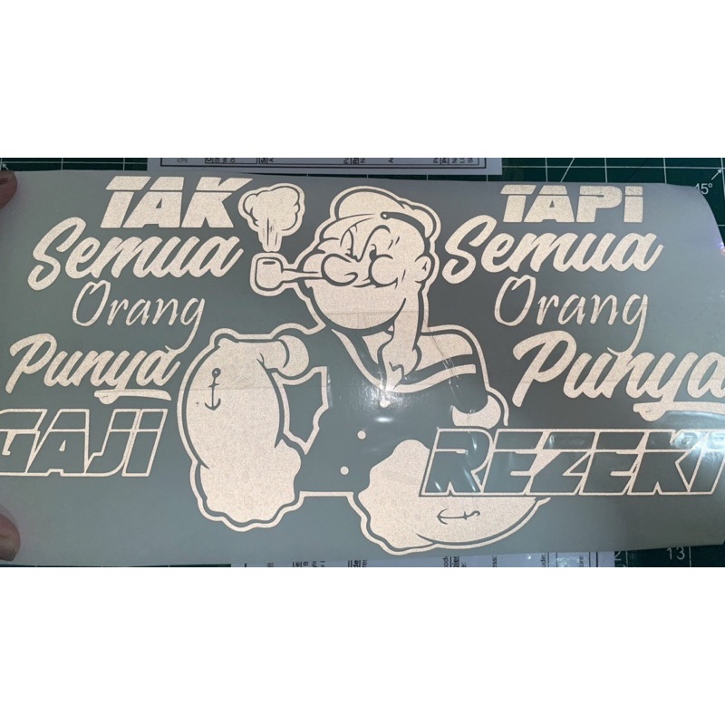 Sticker Popeye sisi cermin kenderaan | Shopee Malaysia