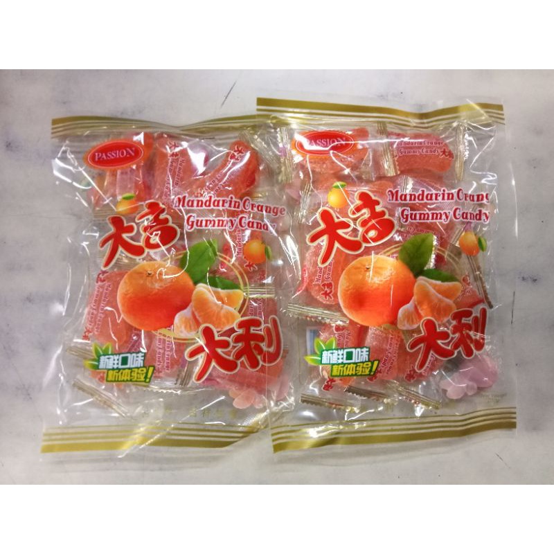MALAYSIA Childhood Memory Mandarin Orange Gummy Candy 大吉大利软糖 200g ...