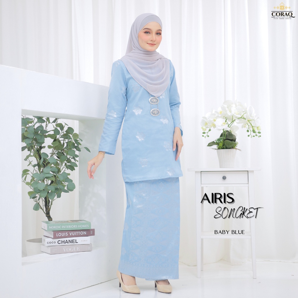MINI KURUNG SONGKET BUNGA RAYA SILVER ( S-XXL ) | Shopee Malaysia