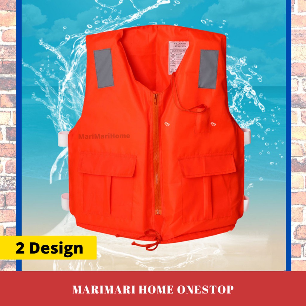 Marine Adult Life Jacket with Whistle Jaket Keselamatan Laut Air ...