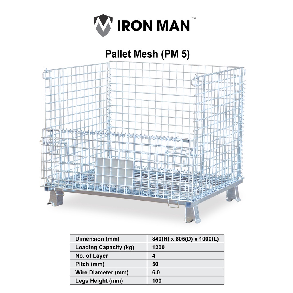 TTF Rack™ (IRON MAN PALLET MESH) PM3/ PM5/ PM7/ PM9 800KG - 1500KG ...