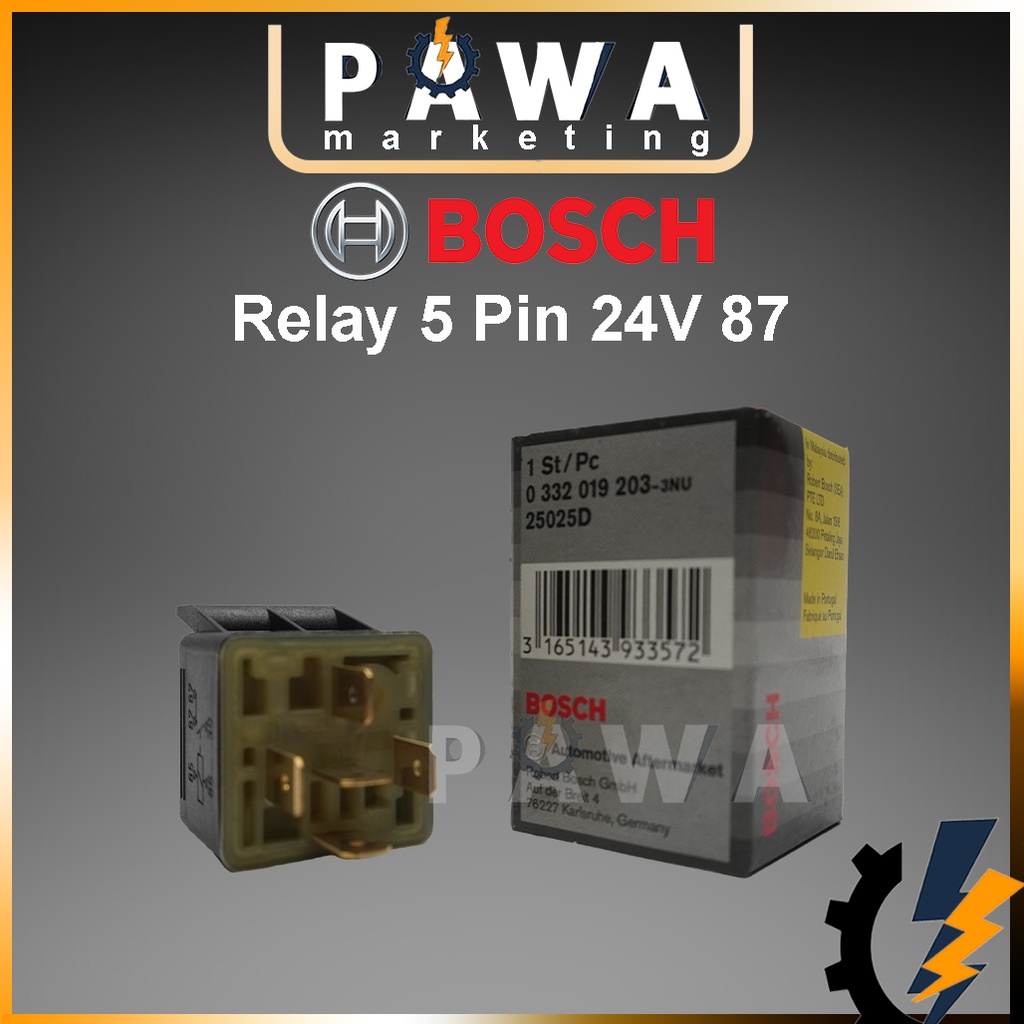 Pawa Bosch 5Pin Relay 24V 20A Universal Lorry & Truck (0332 019 203) PORTUGAL | Shopee Malaysia